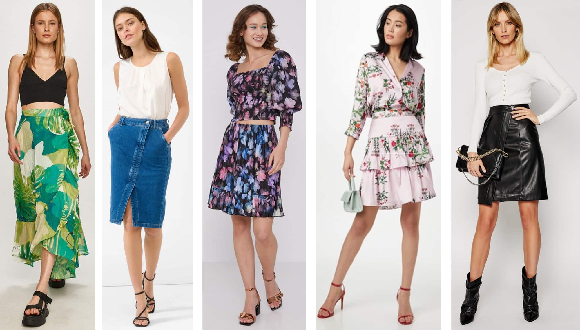 Moderní sukně pro jaro/léto 2021 - Letní a jarní dámské sukně tipy a trendy